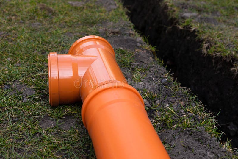 Sewage pipe stock photo. Image of contamination, building - 213298602