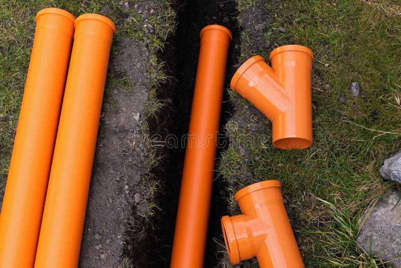 Sewage pipe stock photo. Image of pipe, drain, channel - 217944666