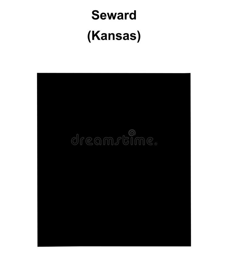 Seward outline map stock illustration. Illustration of border - 361549466