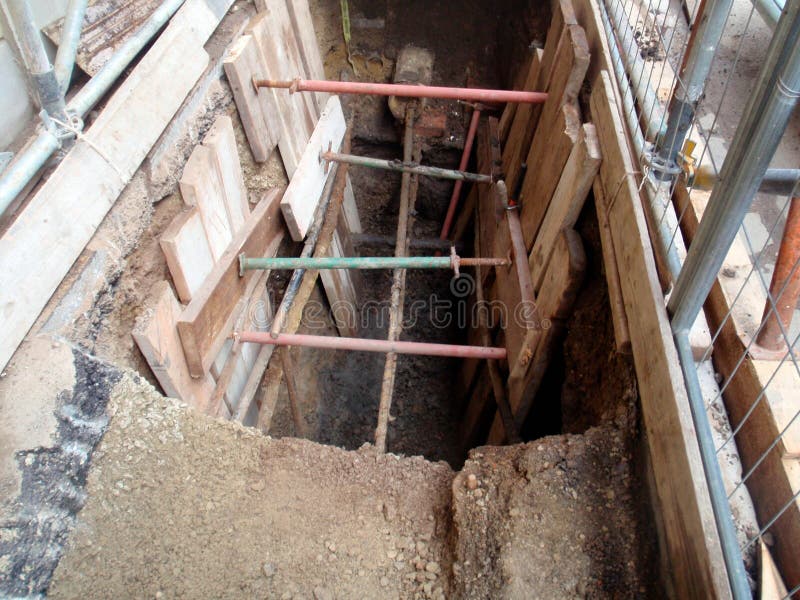 Sewer Construction and Infrastructure Building Stock Image - Image of ...