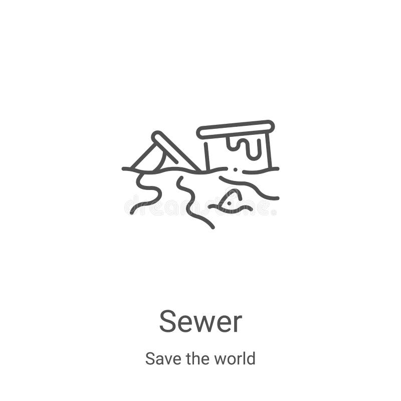 Sewer Icon or Logo Isolated Sign Symbol Vector Illustration Stock ...