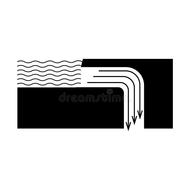 Sewer icon vector stock illustration. Illustration of sign - 279958371