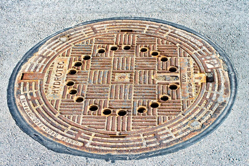 California Sewer Manhole Lid Cover Structure Stock Photos - Free ...