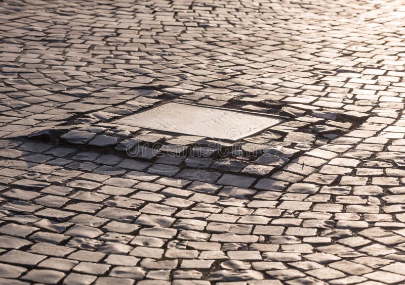 Metal hatch stock image. Image of soil, metallic, shielded - 29382793