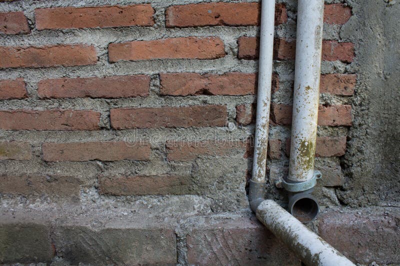 Water drain pipe stock image. Image of water, asphalt - 326518065