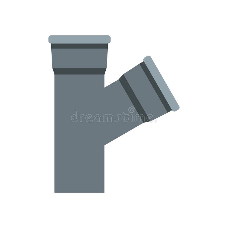 Sewer Pipe and Waste Water. Simple Flat Ilustration. Stock Illustration ...