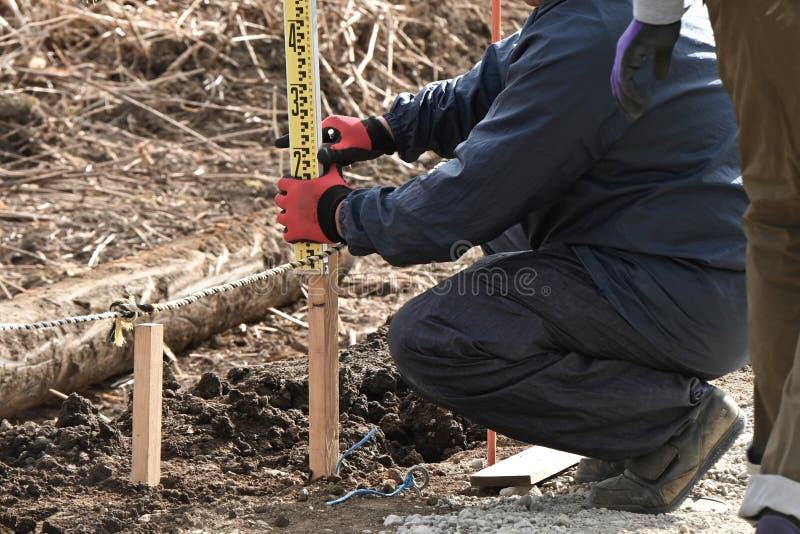 Sewer Pipe Installation Work. Stock Image - Image of plastic, flush ...