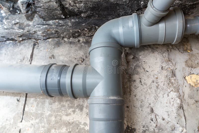 Sewer Pipes in Home Basement Stock Image - Image of pipe, pollution ...