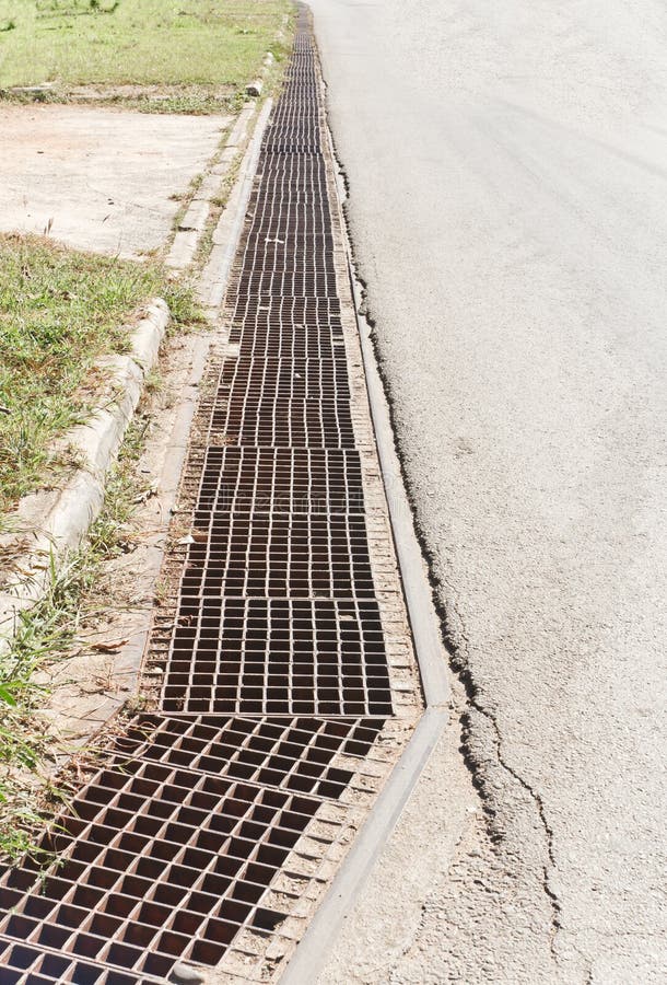 Sewer stock photo. Image of line, drain, brown, mesh - 229219214