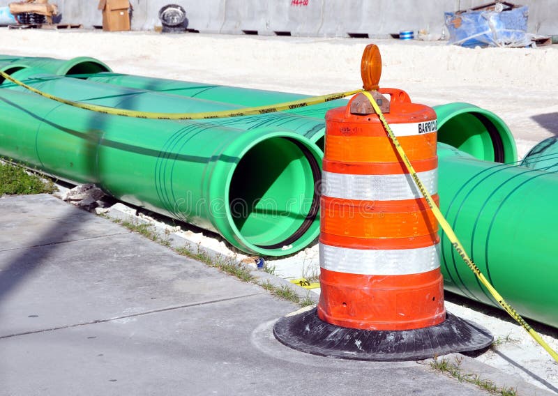 Sewerage Pipes Barricade Stock Photos - Free & Royalty-Free Stock ...