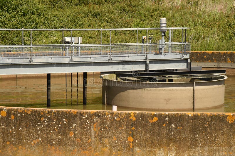 Sewerage treatment works stock photo. Image of sewerage - 96681946