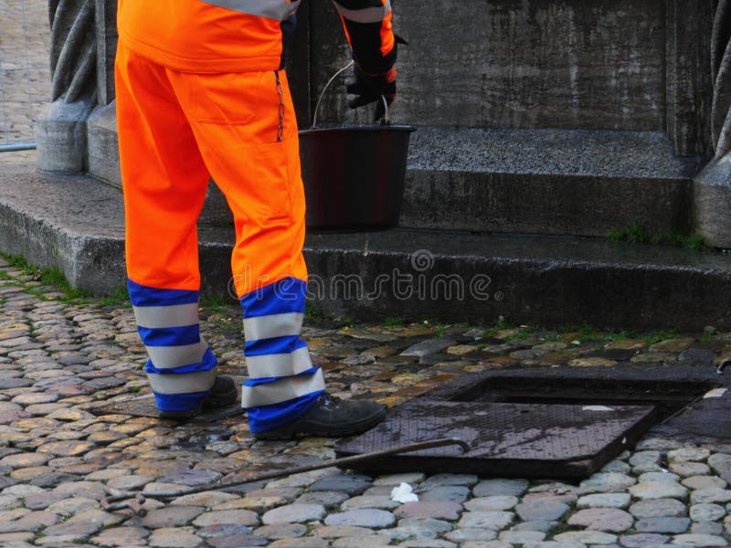 Sewerage worker stock photo. Image of pipeline, people - 316920304