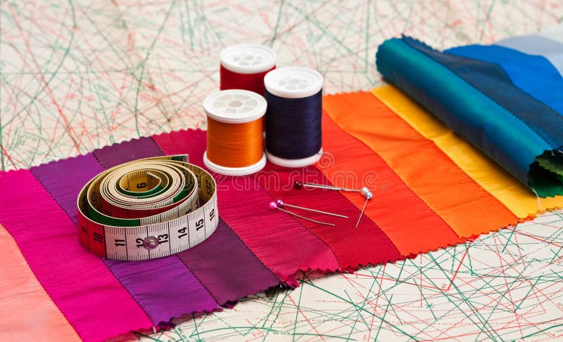 Sewing. stock image. Image of number, needle, creativity - 18342489