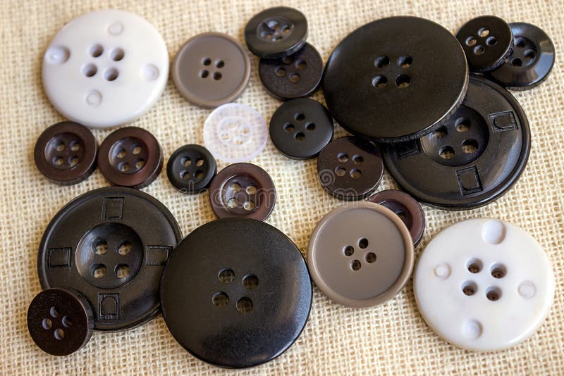 Sewing Accessories. Buttons of Different Sizes Stock Image - Image of ...