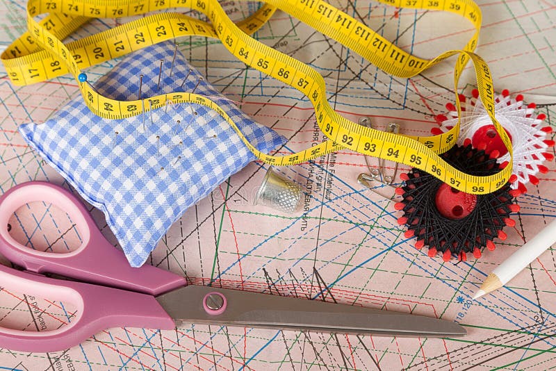 Sewing accessories 1 stock photo. Image of dressmaker - 37766596