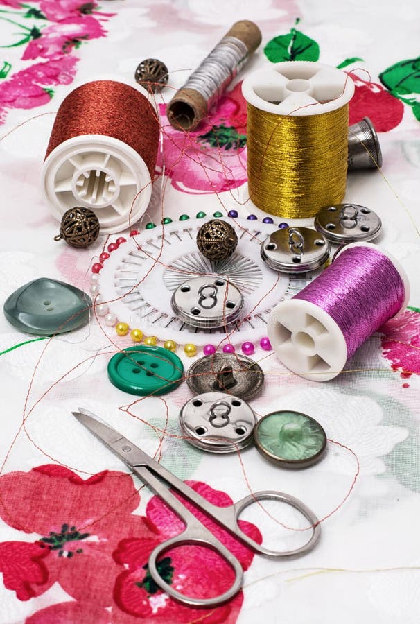 Sewing accessories stock image. Image of sample, idea - 42994393