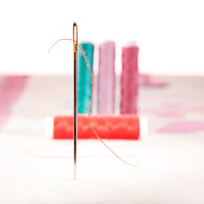 Sewing Accessories stock image. Image of threading, thread - 49666765