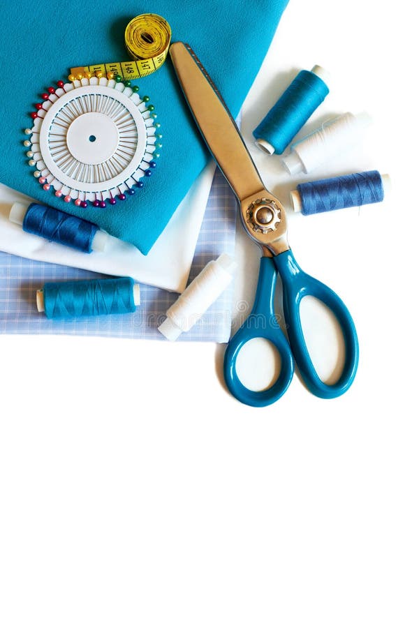 Meter, Pins, Buttons and Thread Stock Image - Image of embroidery ...