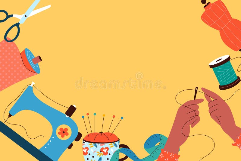Sewing Background Stock Illustrations – 87,333 Sewing Background Stock ...