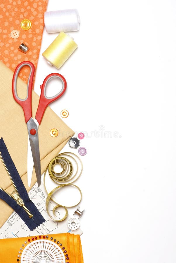 Sewing background stock photo. Image of measure, equipment - 32749830