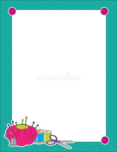 Sewing Border Stock Illustrations – 9,345 Sewing Border Stock ...