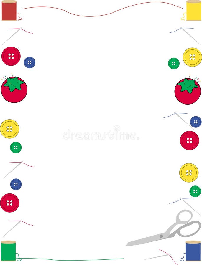 Sewing Border Stock Illustrations – 9,424 Sewing Border Stock ...