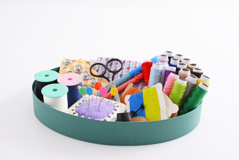 Sewing box stock image. Image of boutique, button, space - 130535189