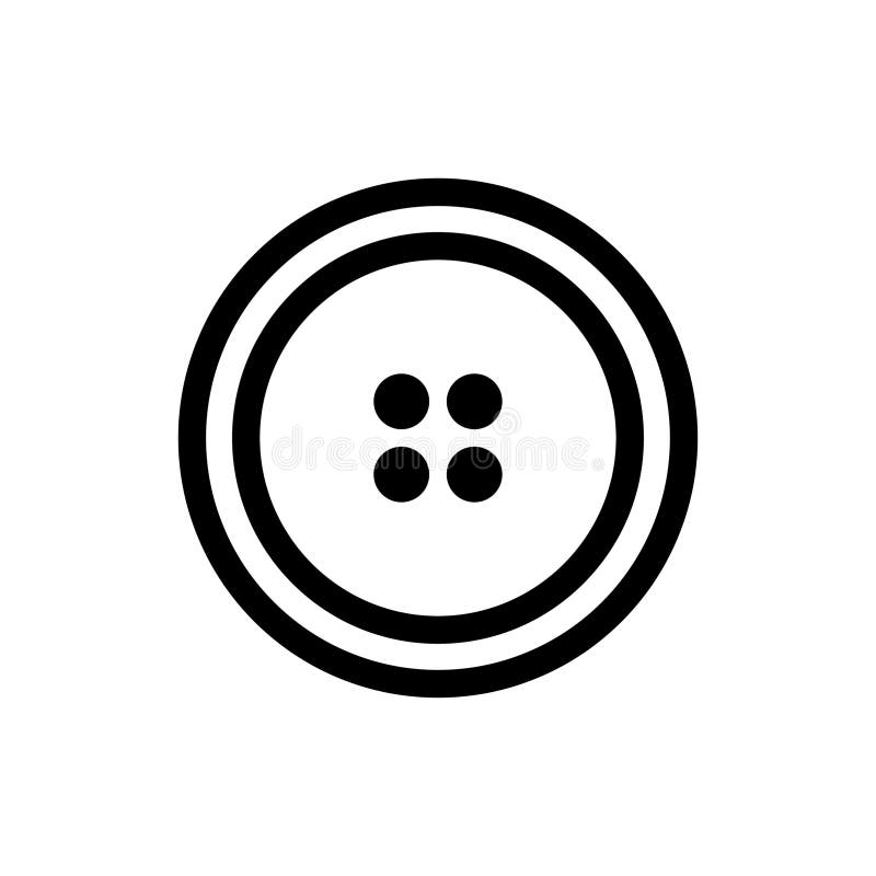 Sewing Button Icon Vector Design Template Basic RGB Stock Vector ...