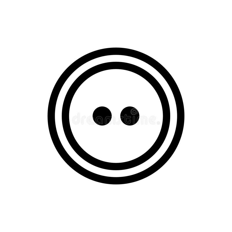 Sewing Button Icon Vector Design Template Basic RGB Stock Vector ...