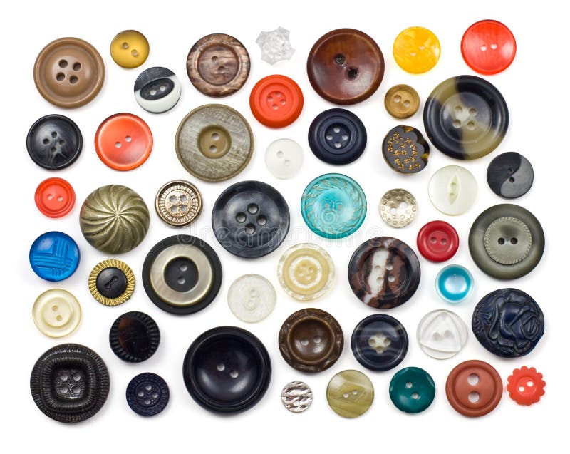 Sewing buttons stock image. Image of white, colorful, macro - 5926615