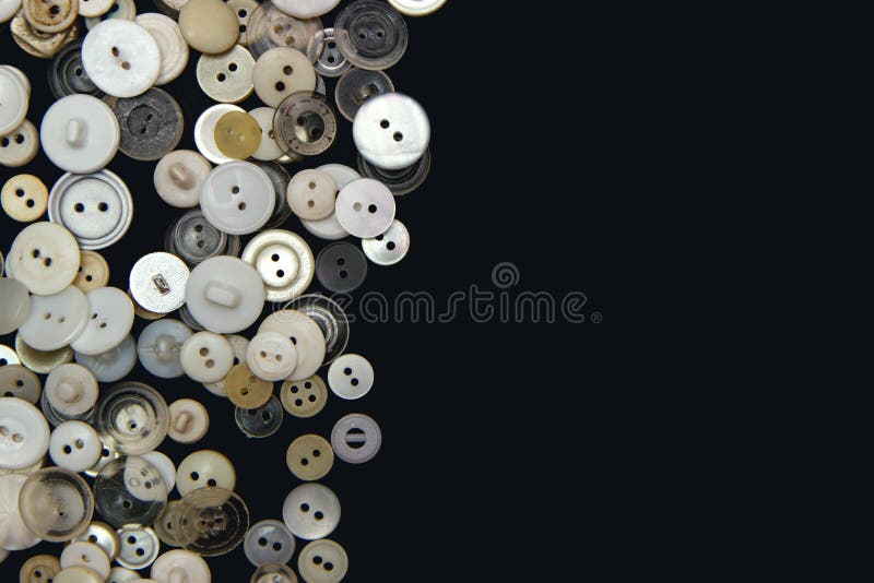 Sewing Buttons Background. White Sewing Buttons Texture and Patterns on ...