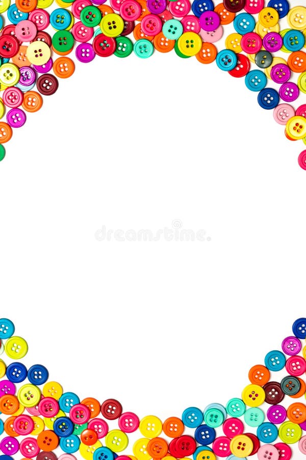 Sewing buttons frame stock image. Image of copy, mixed - 27810659