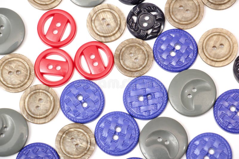 Sewing buttons stock image. Image of hole, small, isolated - 48546917