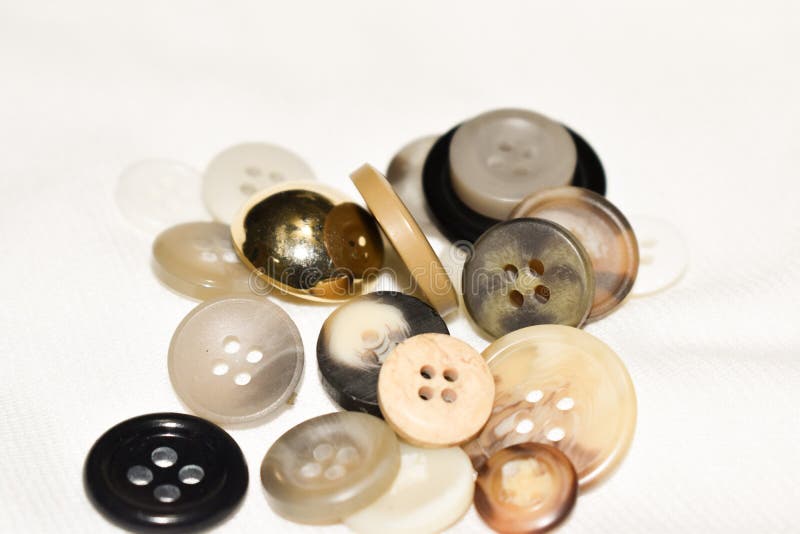 Sewing, buttons stock photo. Image of black, gold, clothing - 227944482