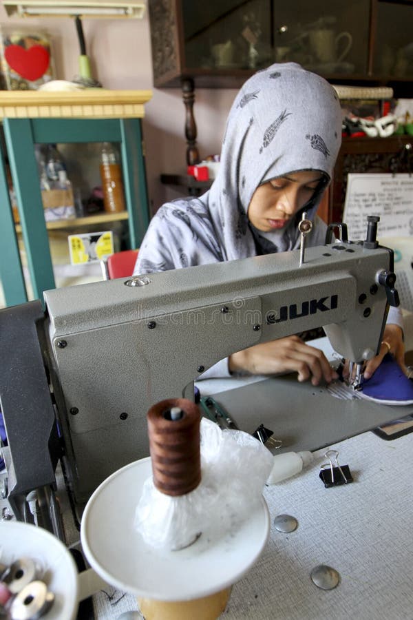 Sewing clothes editorial stock photo. Image of indonesia - 77279663