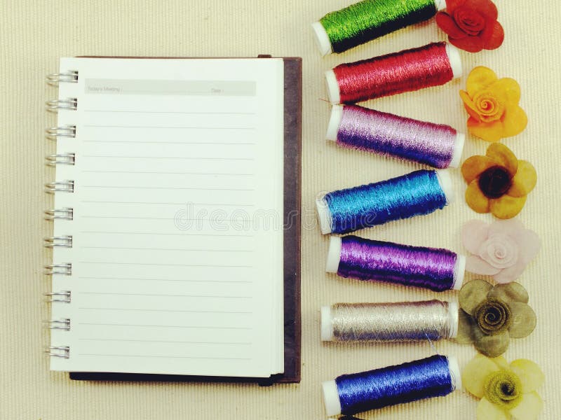 Sewing Colored Threads Isolated on White Stock Image - Image of purple ...