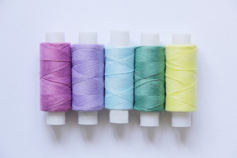 Sewing colored threads stock photo. Image of closeup - 77144846
