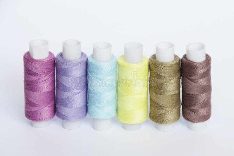 Sewing colored threads stock photo. Image of material - 77141306