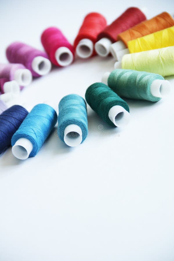 Sewing colored threads stock photo. Image of closeup - 77144846