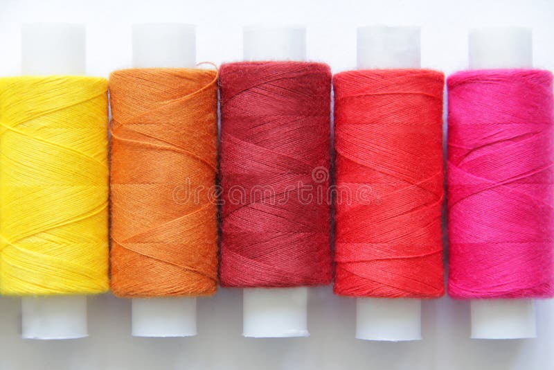 Sewing colored threads stock photo. Image of hobby, colourful - 77145418