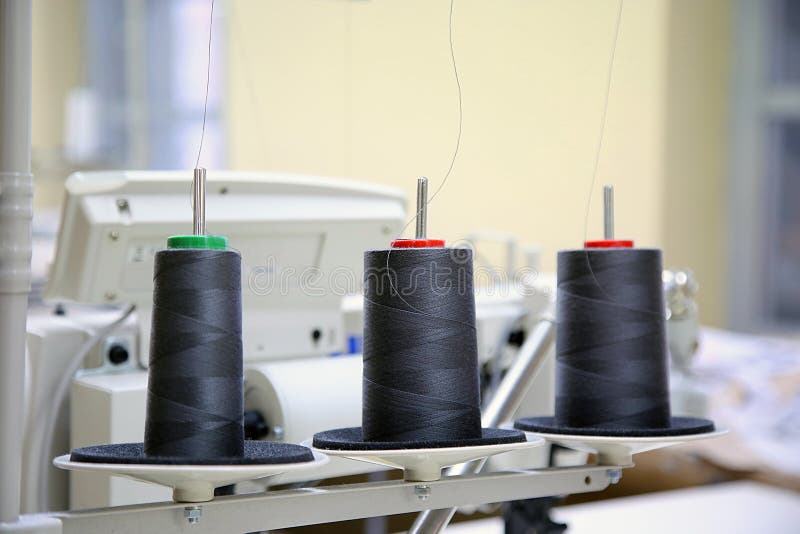 Sewing Company, Equipment and Materials Stock Image - Image of interior ...