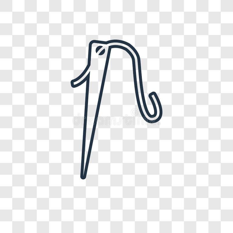 Sewing Concept Vector Linear Icon Isolated on Transparent Background ...