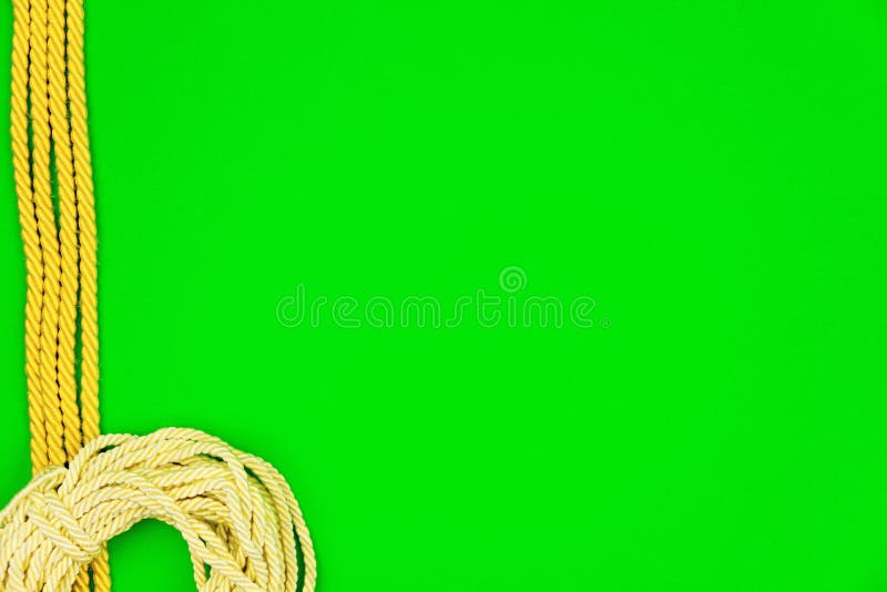 Sewing Concept. Yellow String Stock Photo - Image of isolated, cord ...