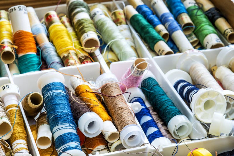 Sewing cotton stock photo. Image of colorful, spare, brightly - 16480976