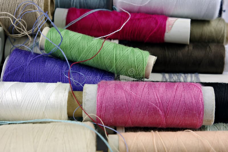 Sewing Cotton stock photo. Image of color, industry, fiber - 40201574