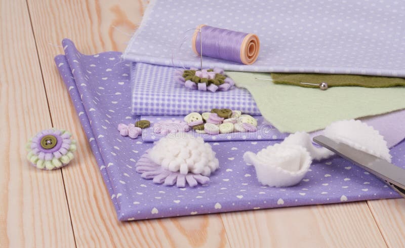 Sewing Craft Kit. Tailoring Hobby Accessories Stock Photo - Image of ...