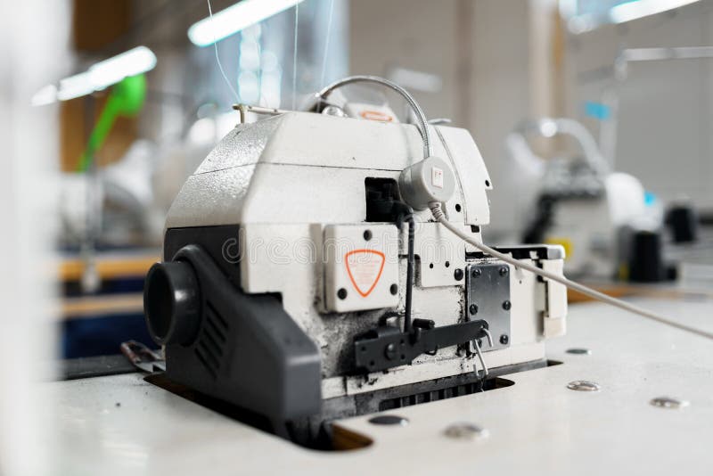 Sewing Department of a Textile Factory Interior Stock Photo - Image of ...