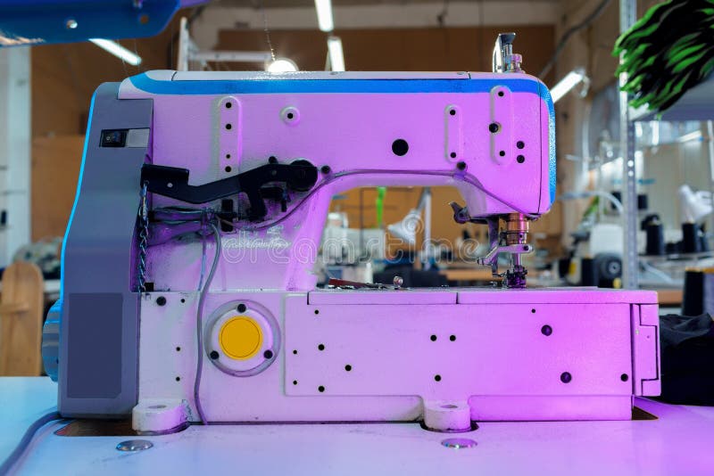 Sewing Department of a Textile Factory Interior Stock Photo - Image of ...