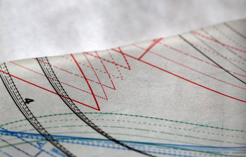 Sewing Drawing and Tracing Paper on the Table Stock Image - Image of ...