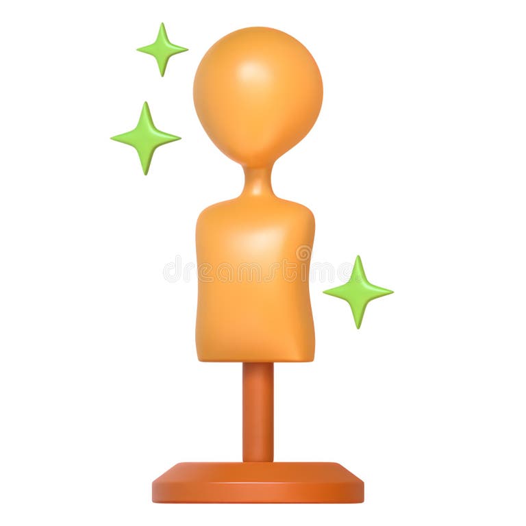 Sewing Dummy 3D Icon stock illustration. Illustration of techniques ...